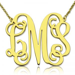 Cut Out Taylor Swift Monogram Necklace 18k Gold Plated | IUCN Water