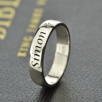 Personalized Inspiratonal Ring Sterling Silver Engraved Name ...