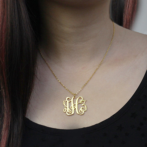 Taylor Swift Monogram Necklace 18K Gold Plated - GetNameNecklace